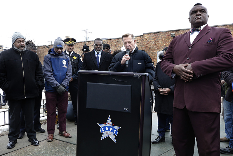 St. Sabina parishioners join police for roll call following deadly ...
